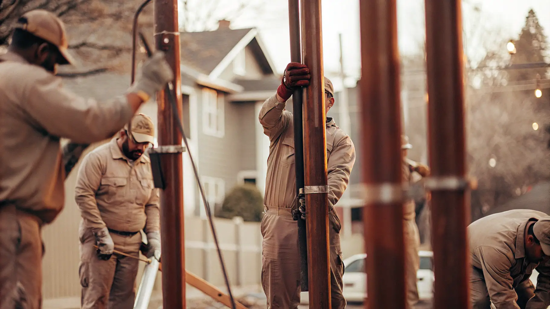 Post-on-Pipe Technology in Fence Installation - Inline Fence