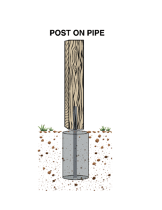 Post on Pipe - InLine Fence LLC